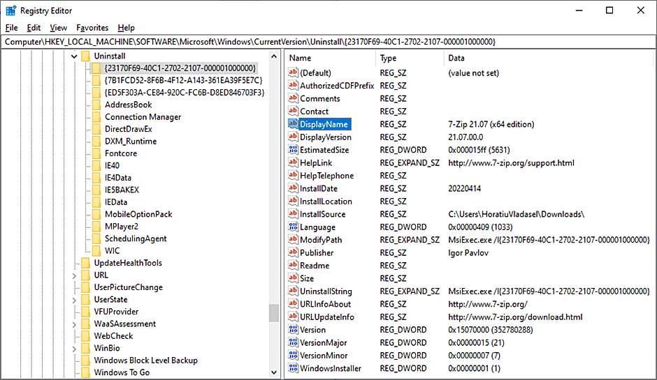 How To Find The ProductCode GUID Of An Installed MSI